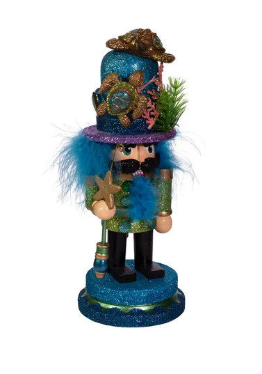 11" Hollywood Nutcrackers™ Sea Turtle Hat Nutcracker – Lady Gryphon Shop