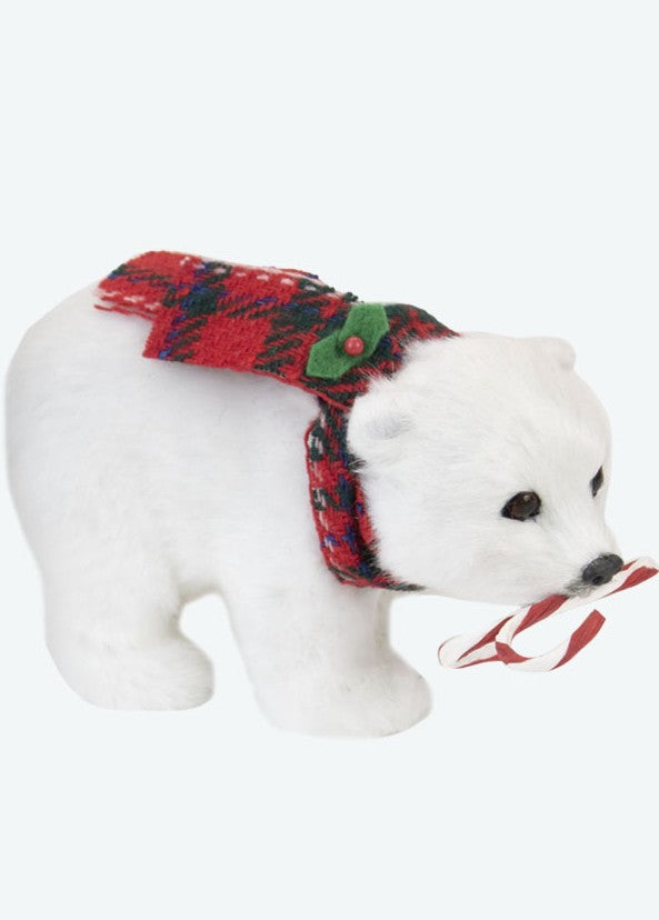 Polar Bear with Candy Cane from Byers' Choice – Lady Gryphon Shop