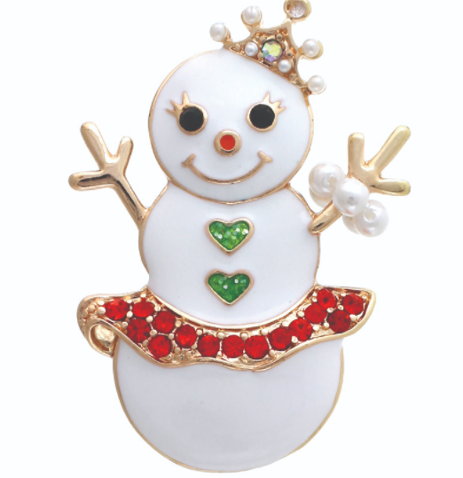 Princess Snowman Pin – Lady Gryphon